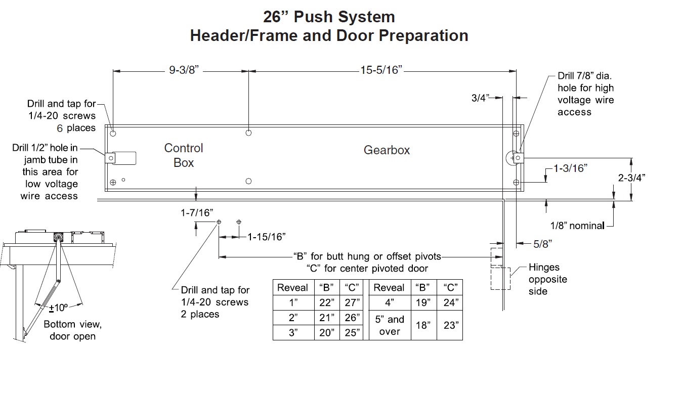 Falcon 8242-AL - Falcon Automatic Door Operator - ADA Compliant Low ...