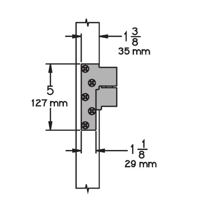 Ives 7226-INT-26D - Pivots, Pivot Sets and Patch Fittings | QH