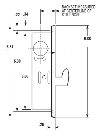 Adams Rite MS1850-050 - Store Front Aluminum Door Hardware - Commercial ...
